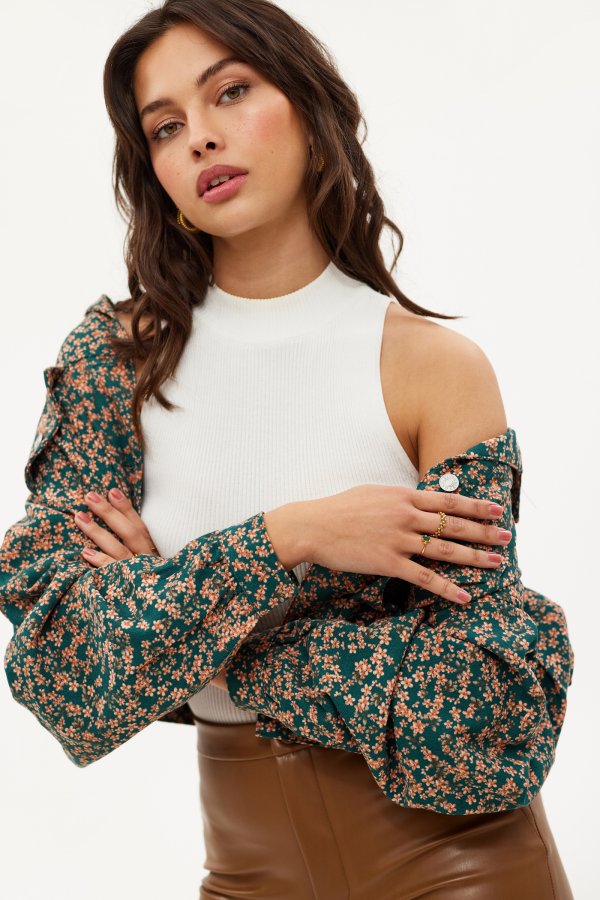 Offwhite crop top | Loavies