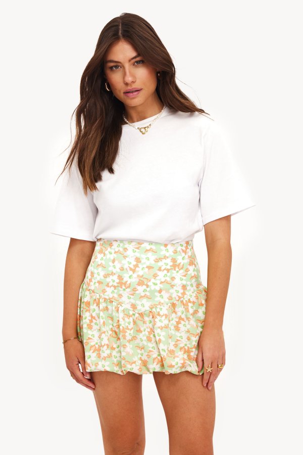 Groene mini rok | Loavies