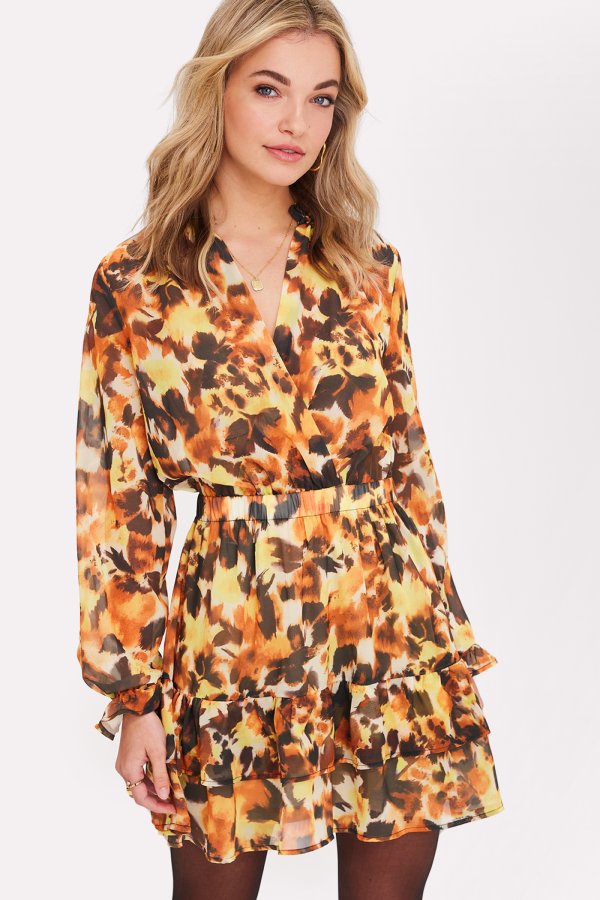 Robe blanche à imprimé floral | Loavies