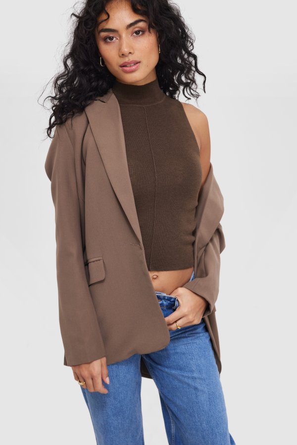 Top de color marrón | Loavies