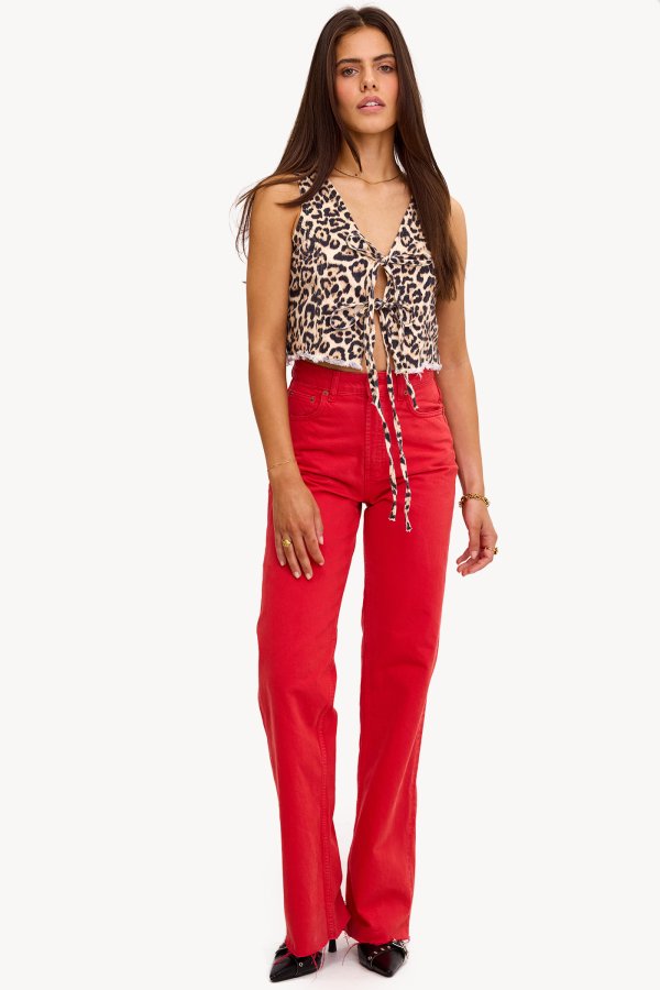 Rode high straight fit jeans | Loavies