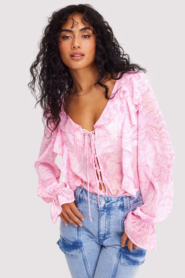 Roze blouse | Loavies