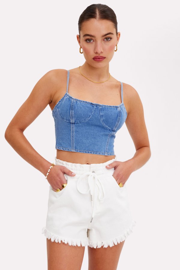 Off-white denim short | Loavies