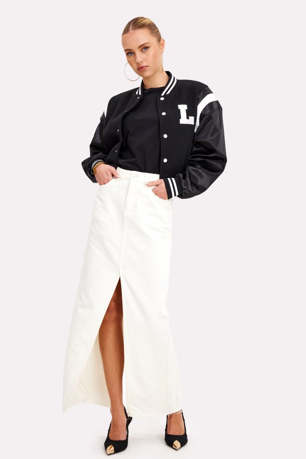 Witte maxi rok | Loavies