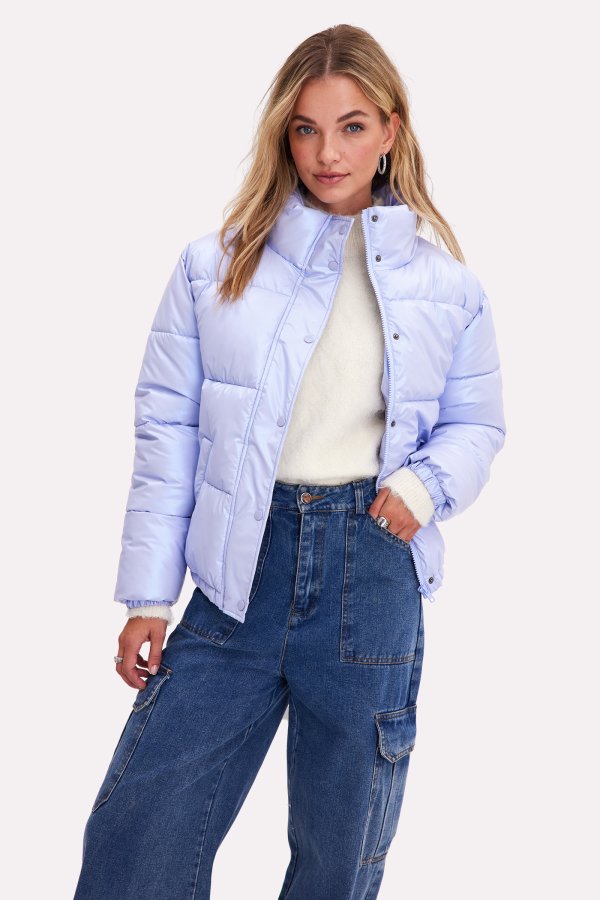 Lilac puffer jacket | Loavies