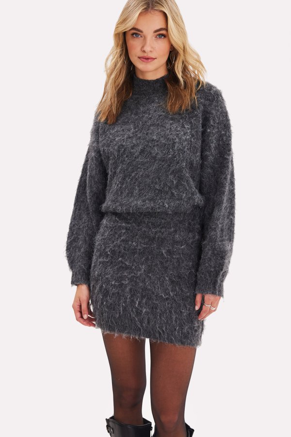 Grijze mini rok | Loavies