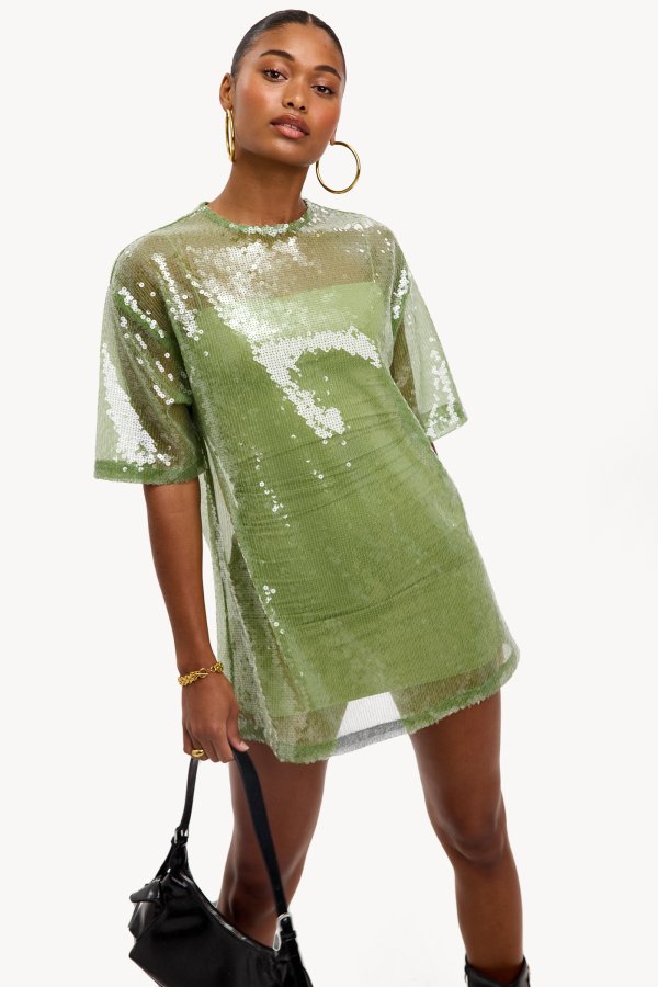 Groene jurk met pailletten | Loavies