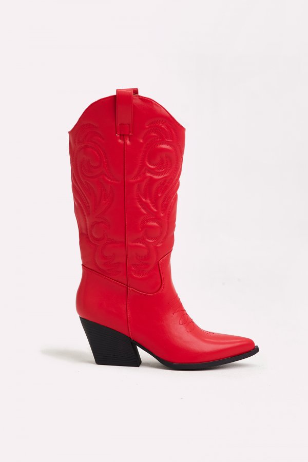 Bottes de cow-boy rouges | Loavies