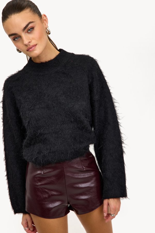 Rode PU- leren short | Loavies