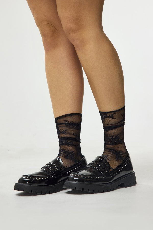Black tights with lace | Loavies