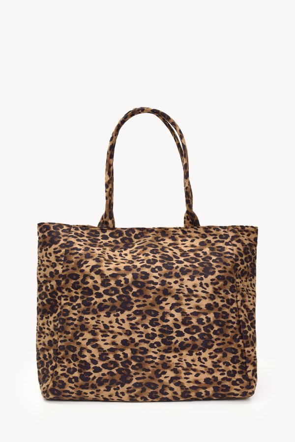 Brown bag with leopard print | Loavies