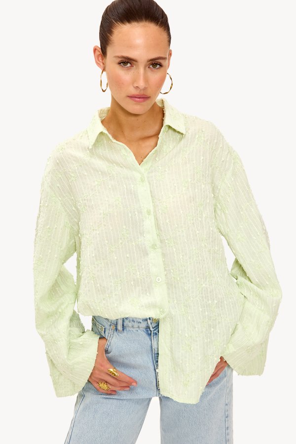 Light green blouse | Loavies