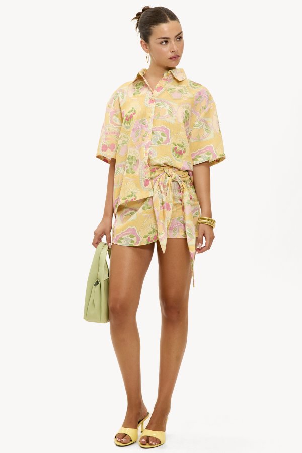 Yellow skort with print | Loavies