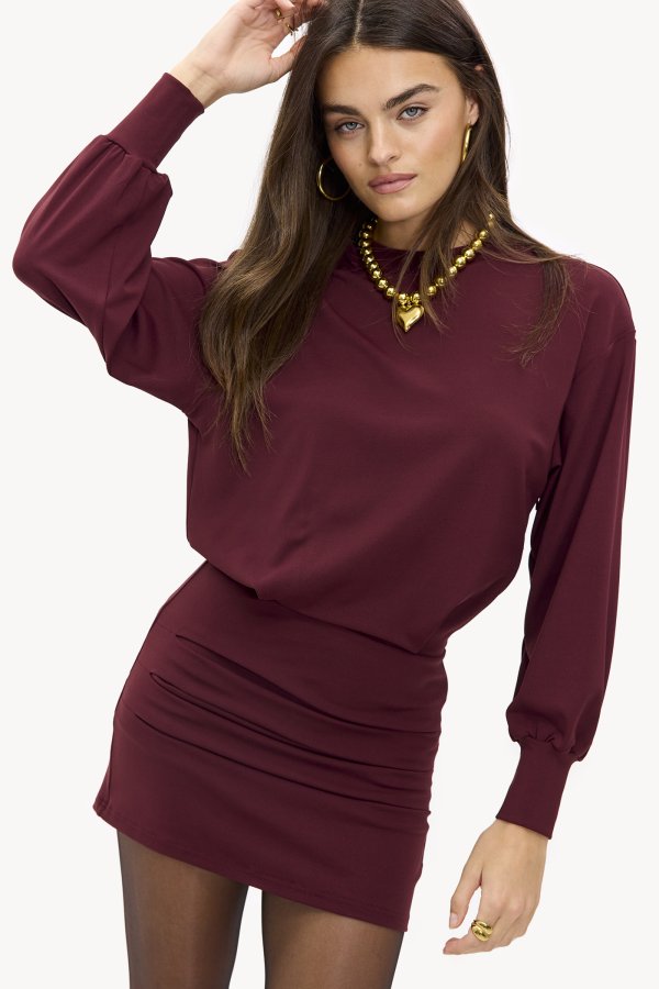 Burgundy dress | Loavies