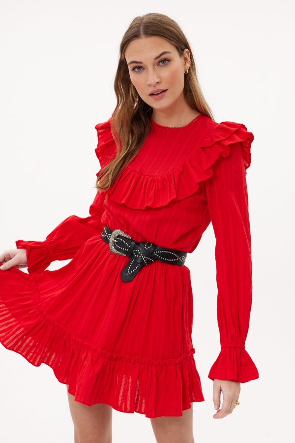 Rode Jurk Loavies | atelier-yuwa.ciao.jp